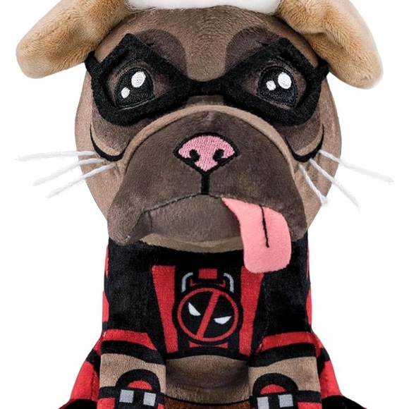 Toys | Deadpool Dog Plush Toy Black And Red | Poshmark